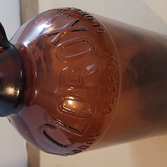 Clorox | Other | Vintage Clorox 2 Gallon Brown Glass Bottle Embossed ...